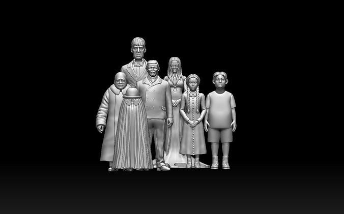 the addams family 3D model 3D printable | CGTrader