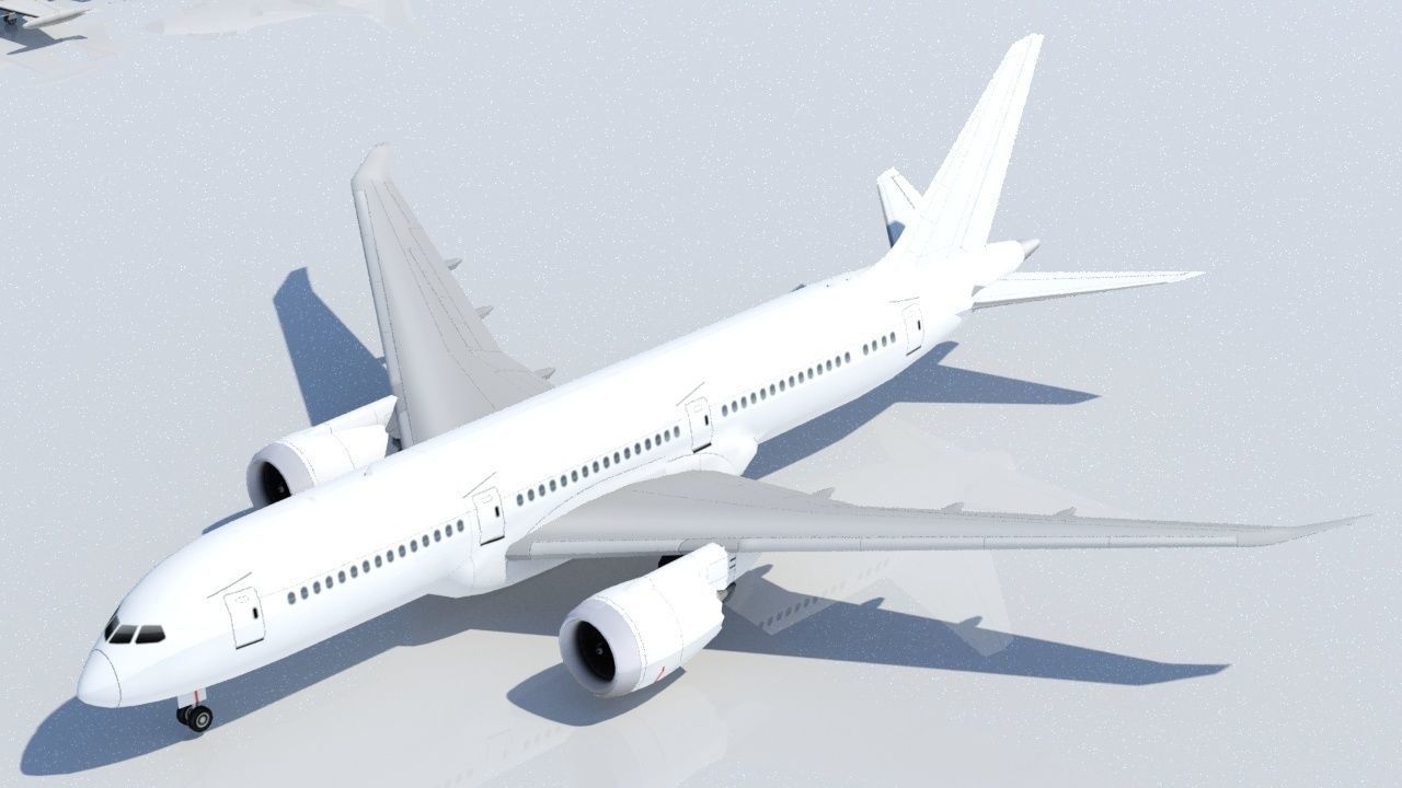 3D model Boeing 787 8 Dreamliner Low Poly Static VR / AR / low-poly ...