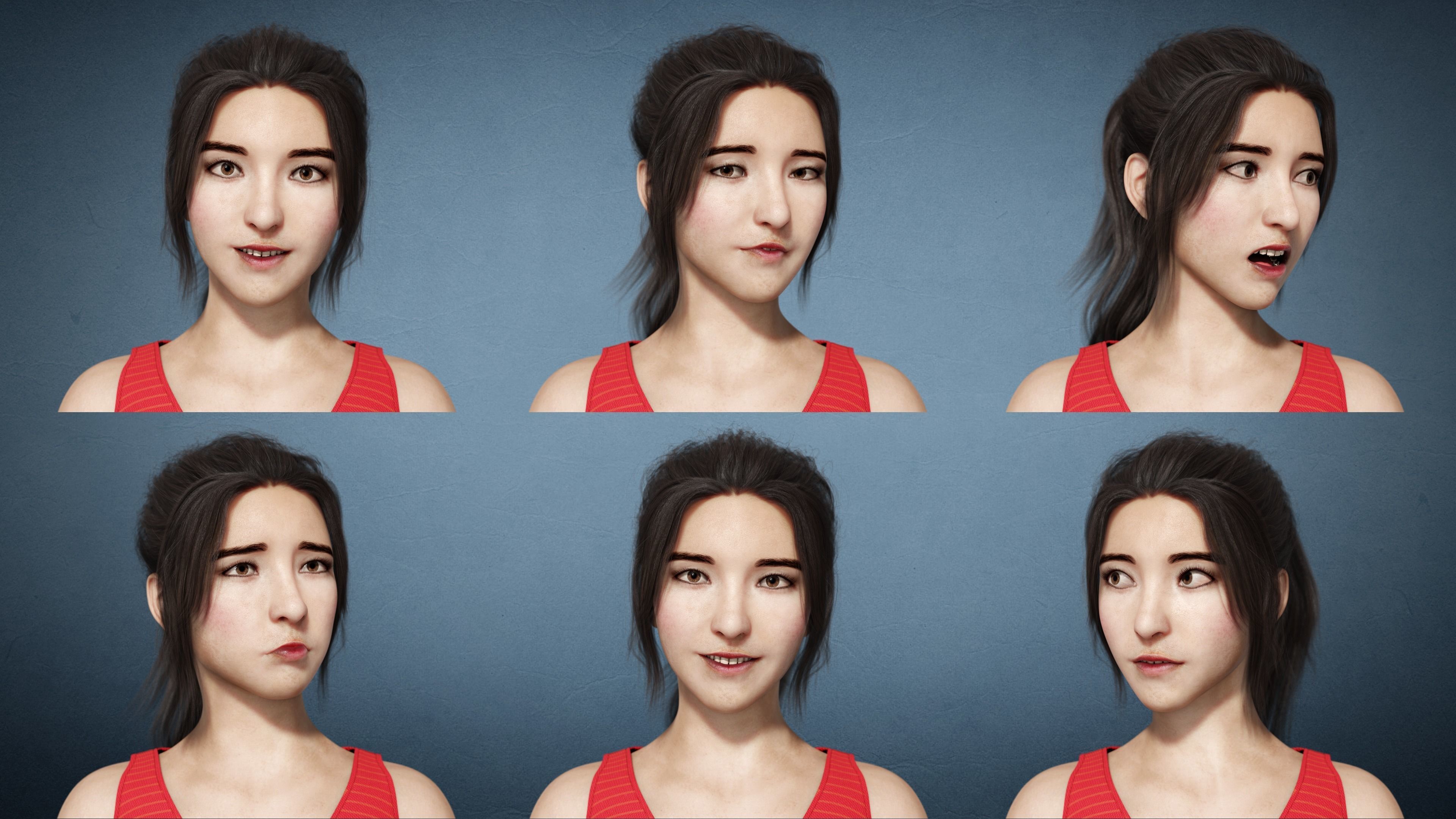 Original Track and Field athletes 3D model animated rigged | CGTrader