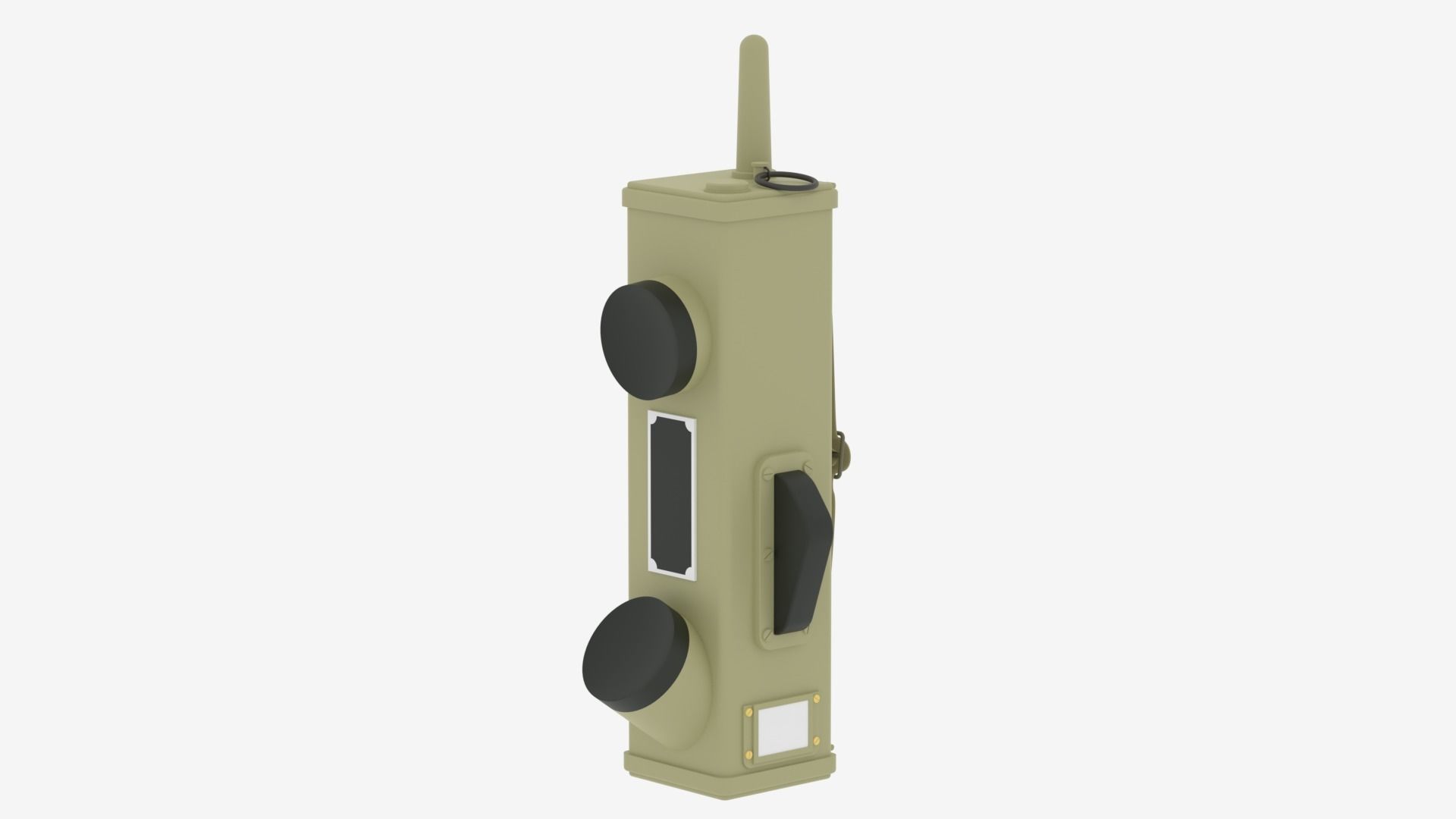 WWII Handheld Radio SCR-536 Radio Transceiver 3D model | CGTrader