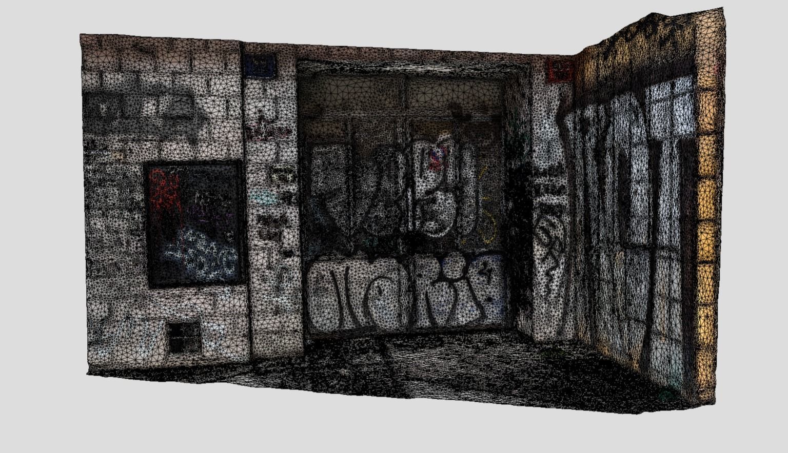 Street Corner House Entrance with Graffiti 3D model | CGTrader