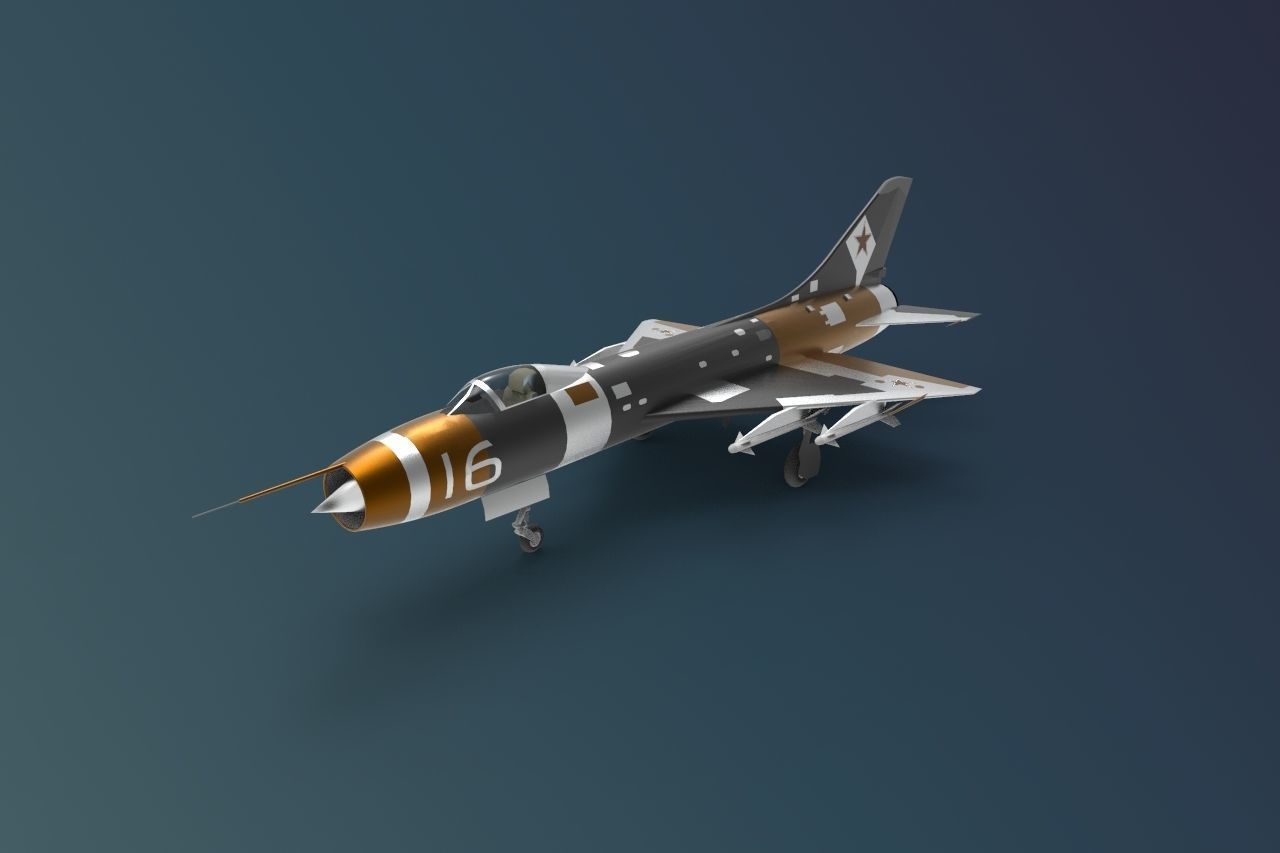 3D model Sukhoi Su-9 VR / AR / low-poly | CGTrader
