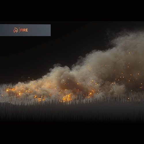 Big Wildifre Animation 250 Frames 3D model animated | CGTrader