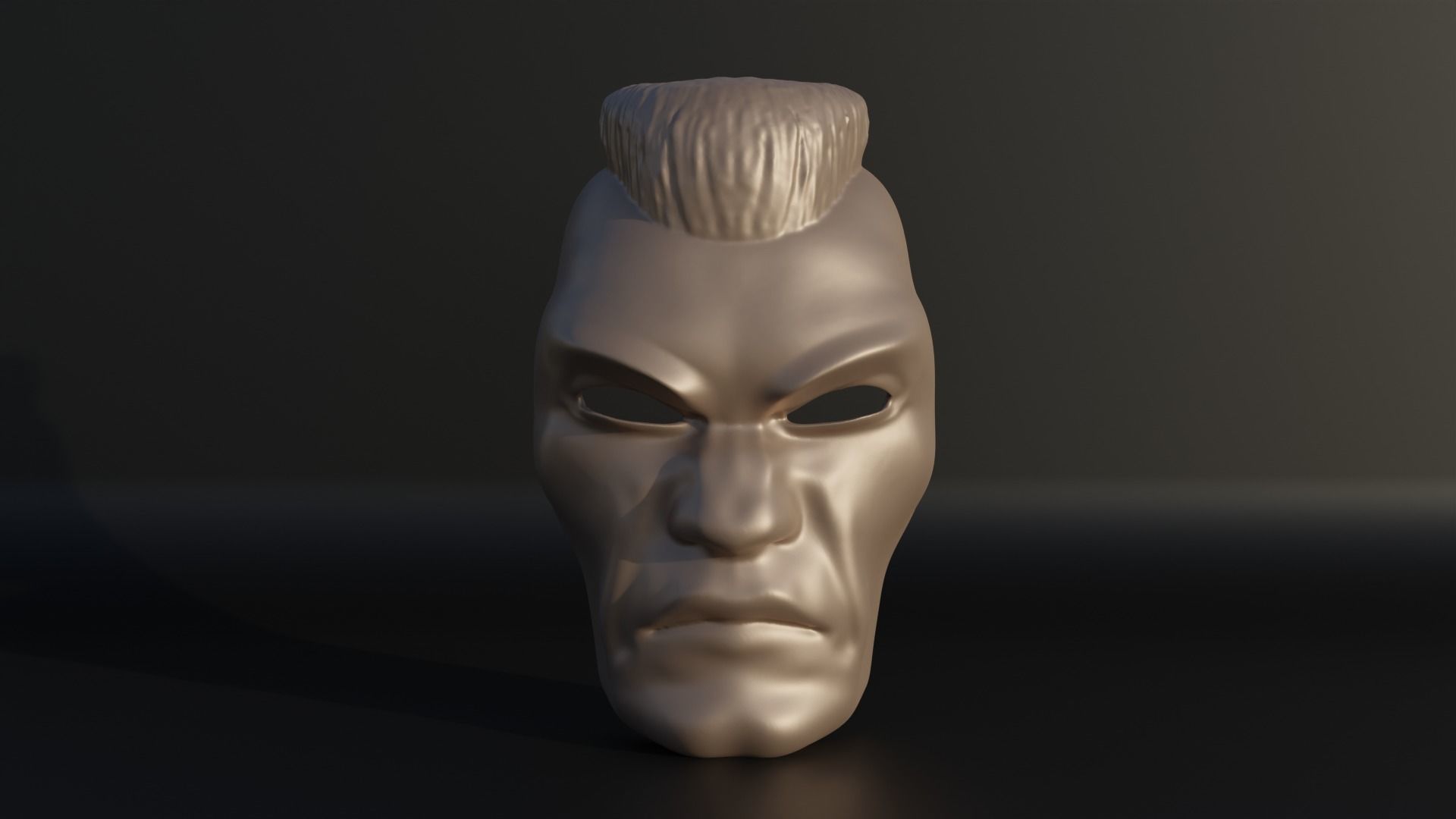 Mohawk Superhero Cosplay Face Cosplay Mask 3D model 3D printable | CGTrader