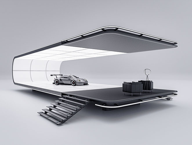 3D model LED Exhibition Stage V01 VR / AR / low-poly | CGTrader