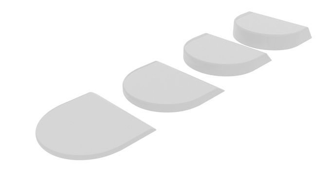 Plastic Height Boosters Set For Shoes 3D model | CGTrader