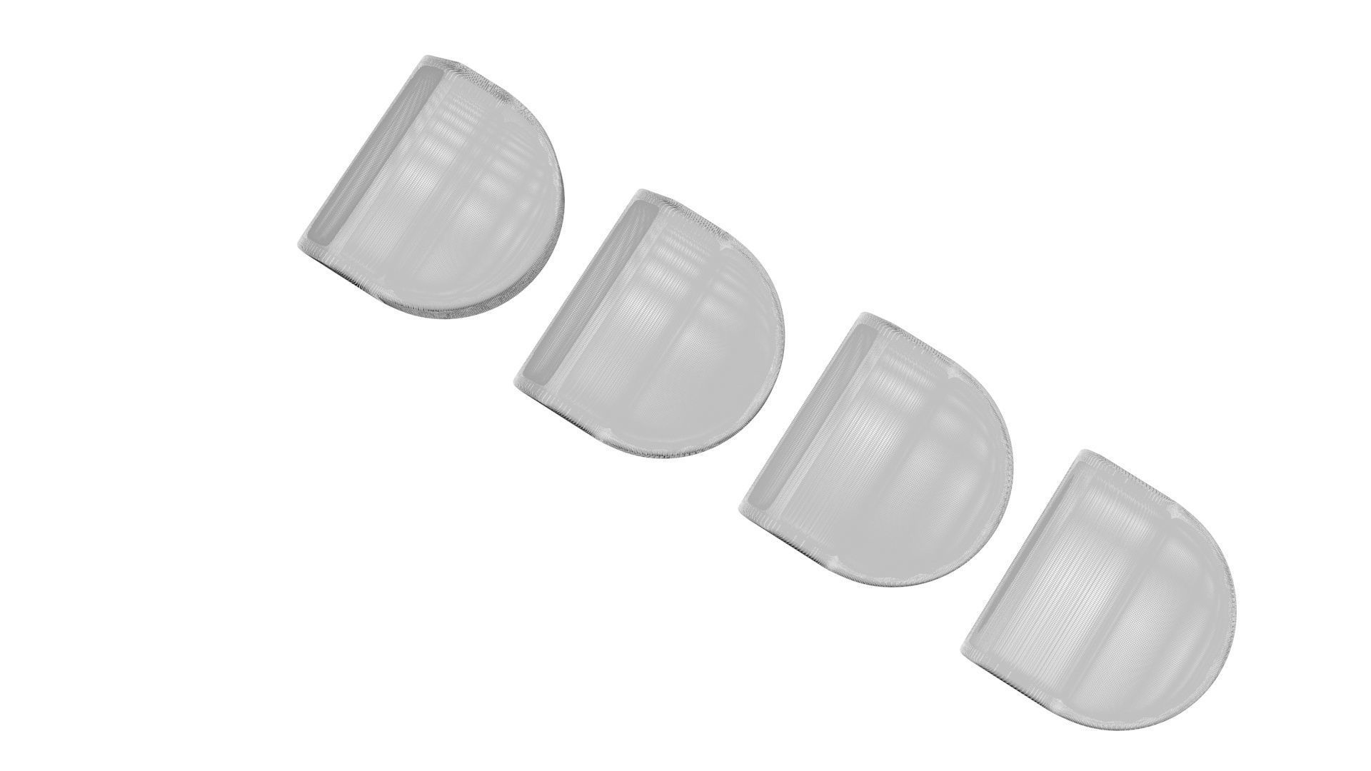 Plastic Height Boosters Set For Shoes 3D model | CGTrader