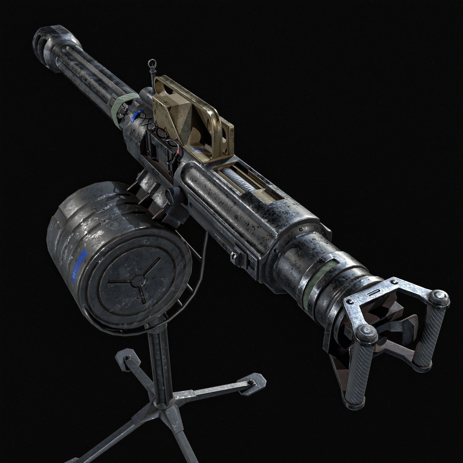 3D model QLZ-87 Grenade Launcher VR / AR / low-poly | CGTrader