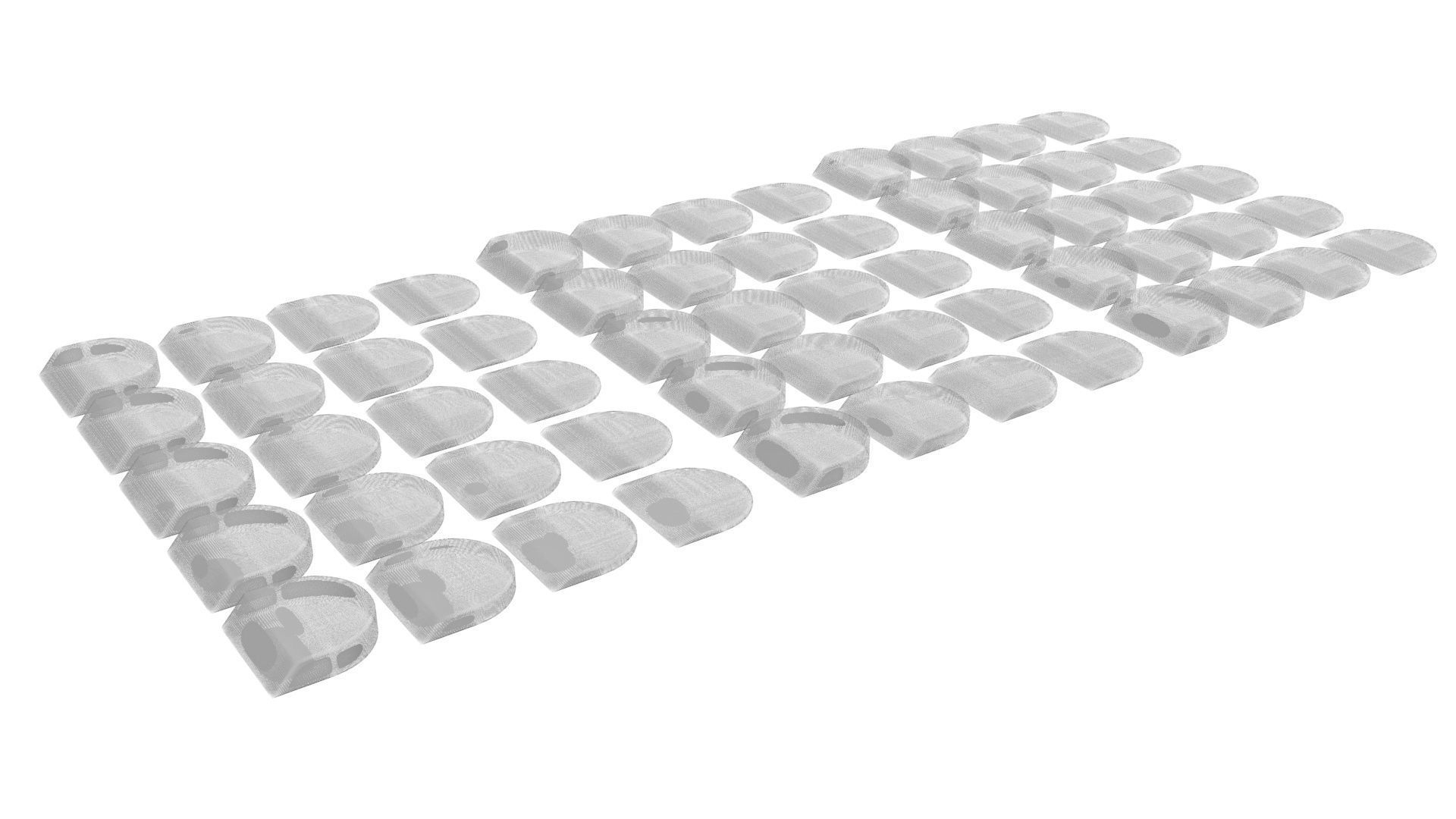 Colored Plastic Height Boosters Set For Shoes 3D model | CGTrader