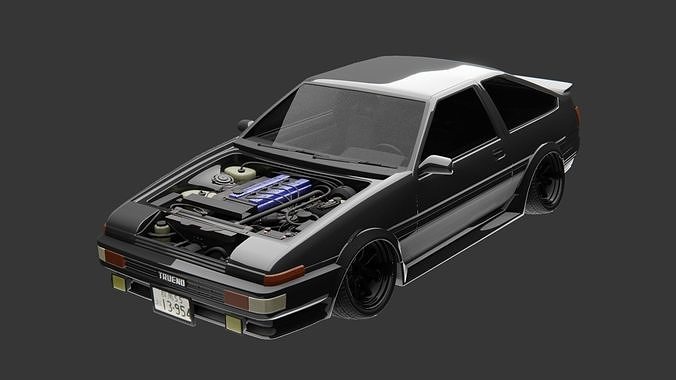 Toyata Sprinter 3D model animated rigged | CGTrader