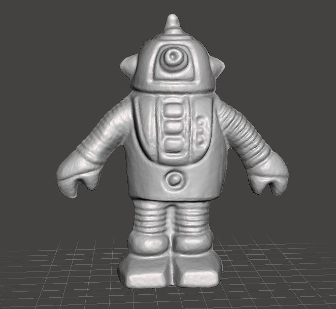 MONOCHROMATIC ROBOT VINTAGE FIGURE MODEL TOY ALIEN 70s 3D model 3D ...