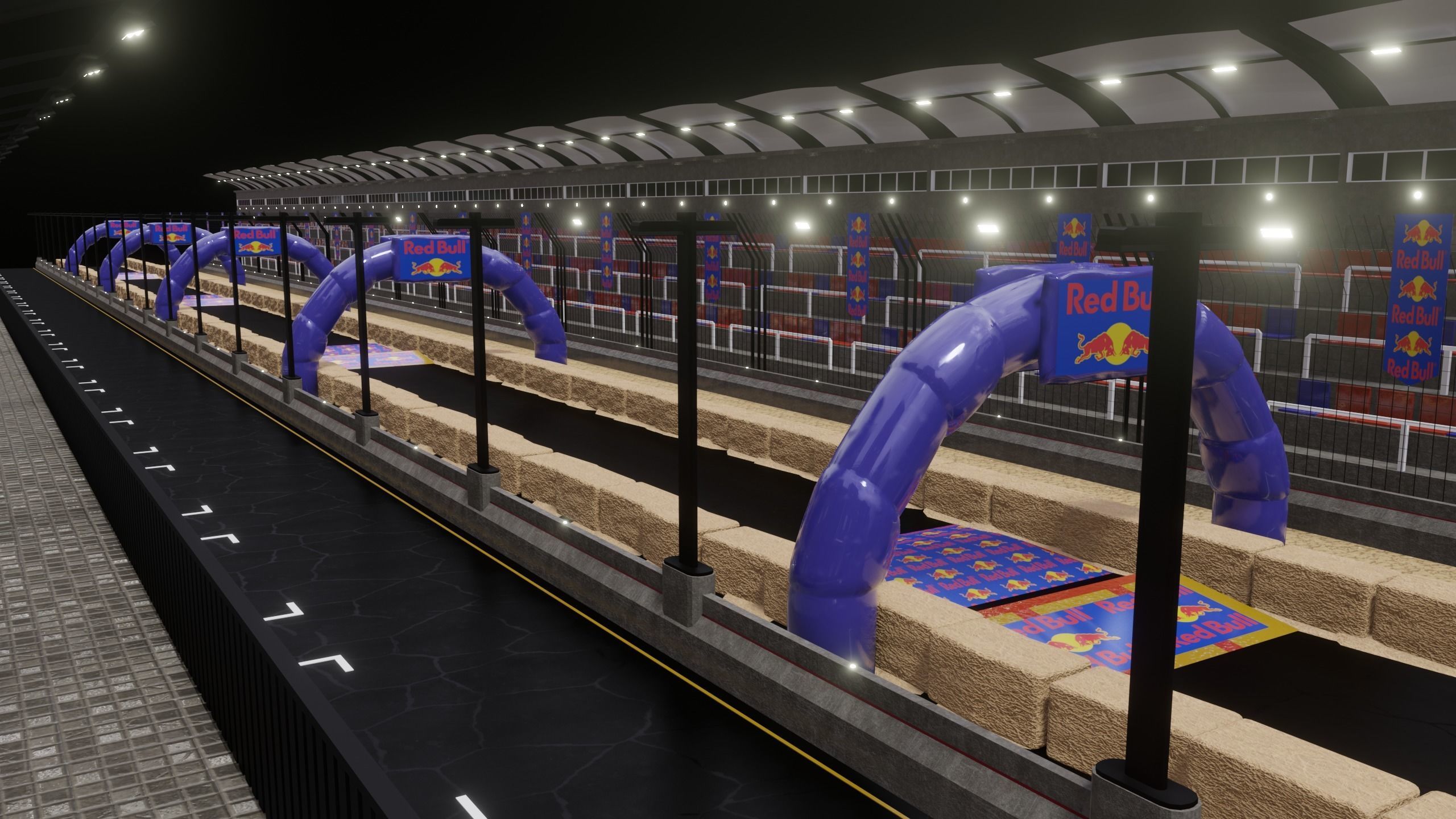 3D model Asset Generic Race Track Red Bull VR / AR / low-poly | CGTrader
