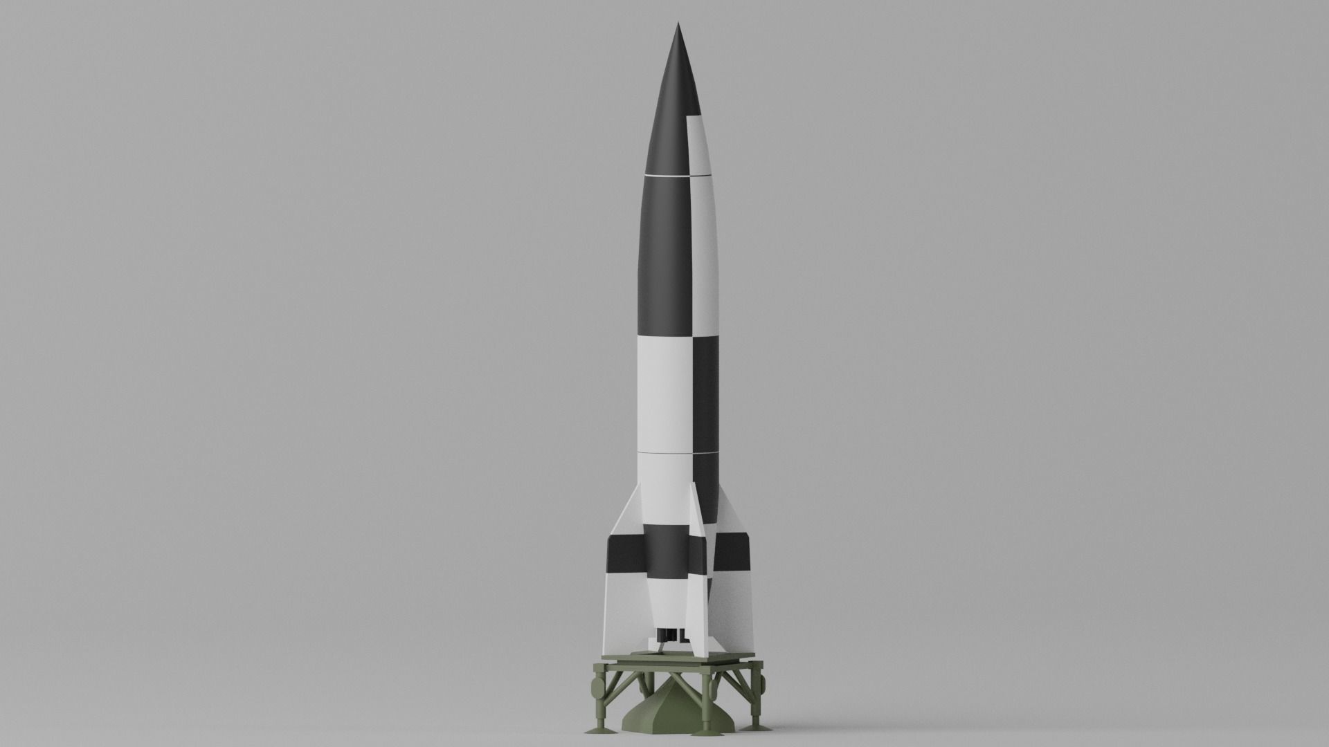 WW2 V2 Rocket Missile 3D model | CGTrader
