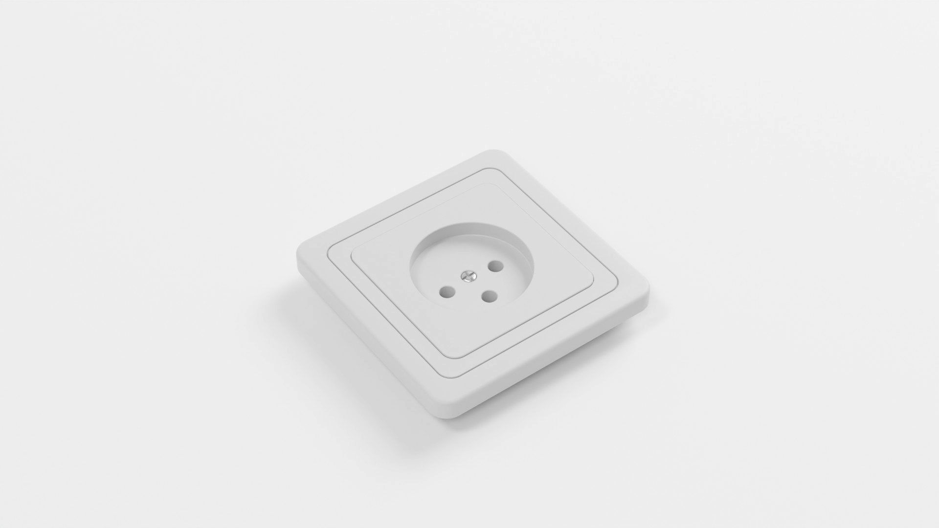 3D model Electrical outlet AC power socket 3d model VR / AR / low-poly ...