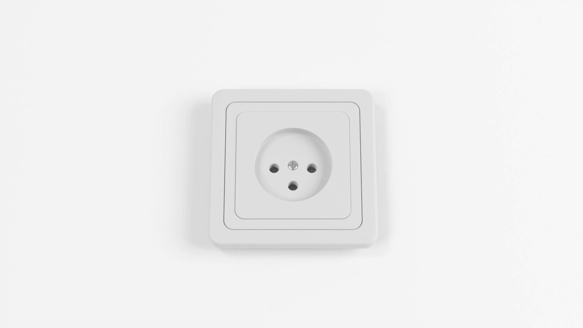 3D model Electrical outlet AC power socket 3d model VR / AR / low-poly ...