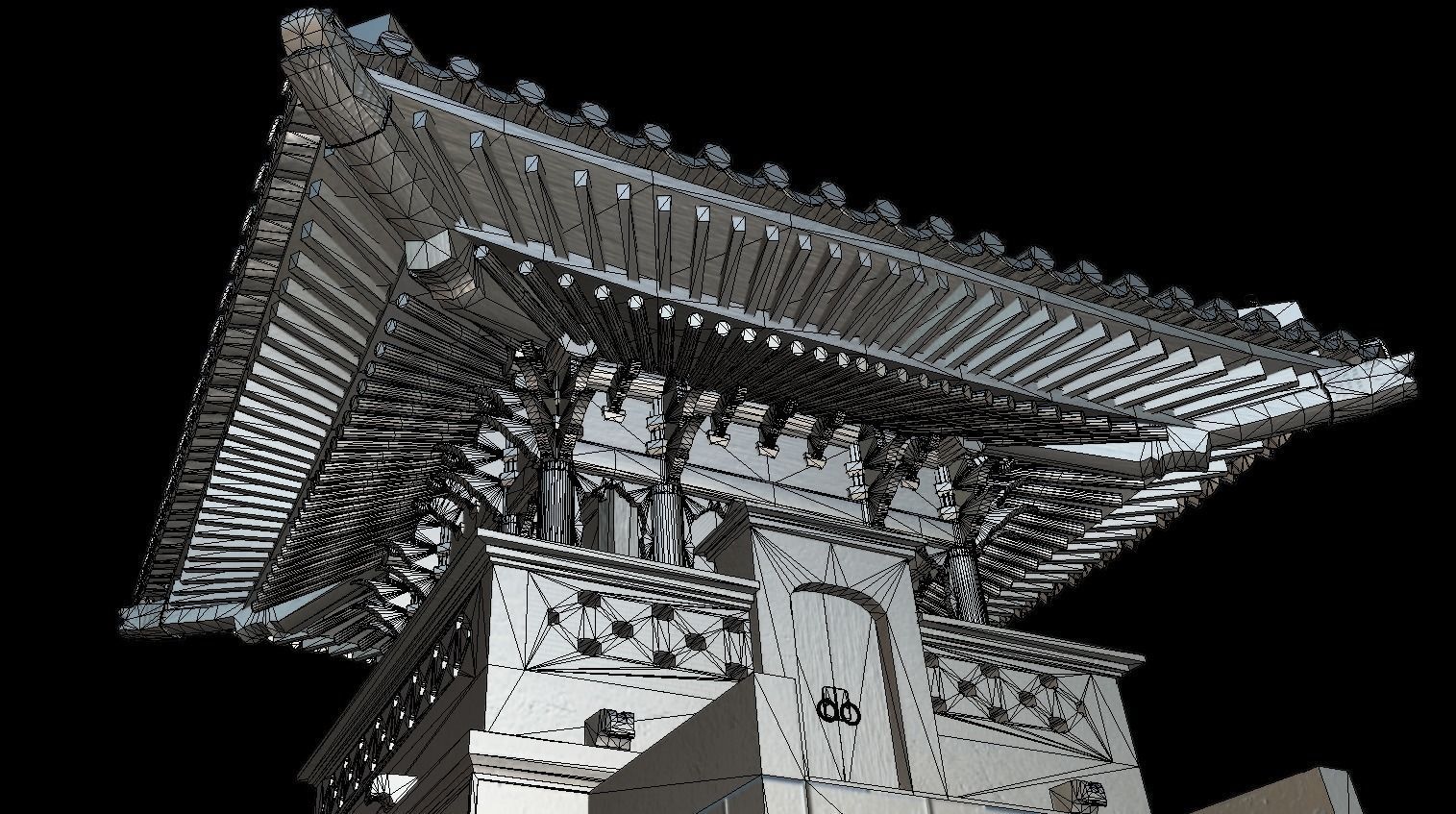 Korean Traditional Watchtower - Dongsipjagak 3D model | CGTrader