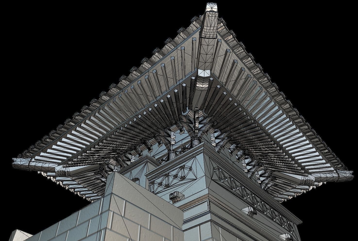 Korean Traditional Watchtower - Dongsipjagak 3D model | CGTrader