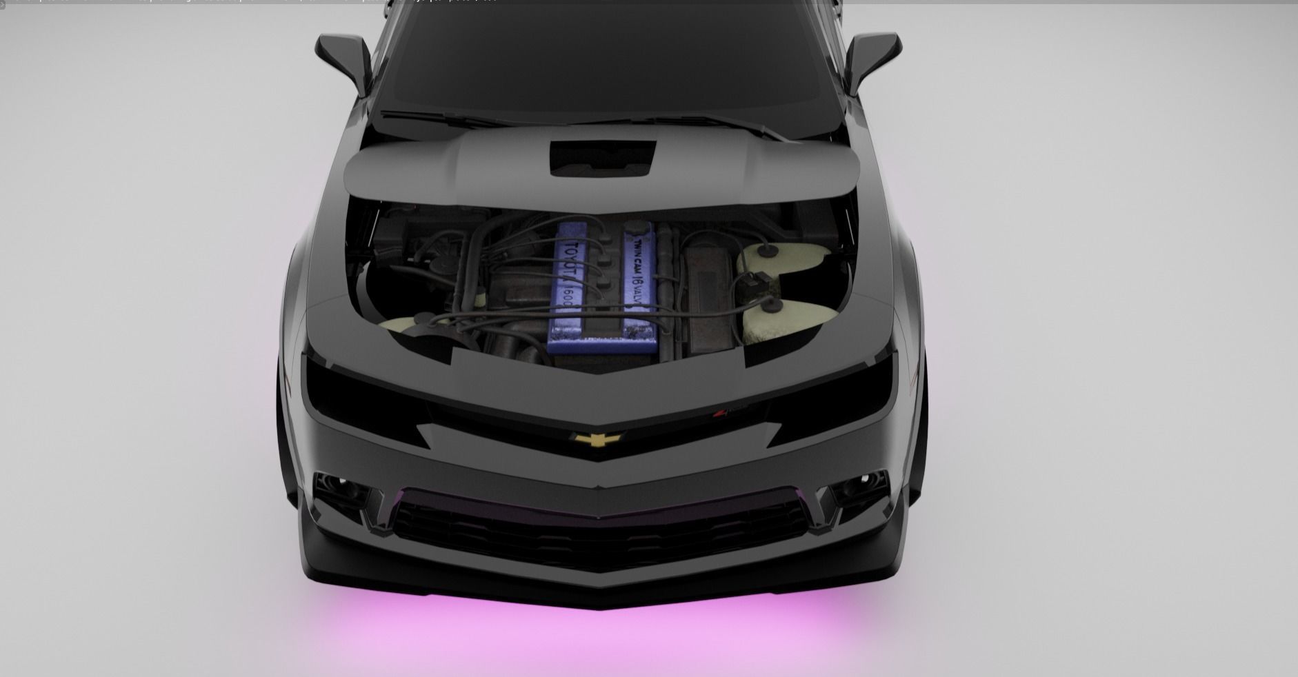 Chevrolet Camaro 3D model animated rigged | CGTrader