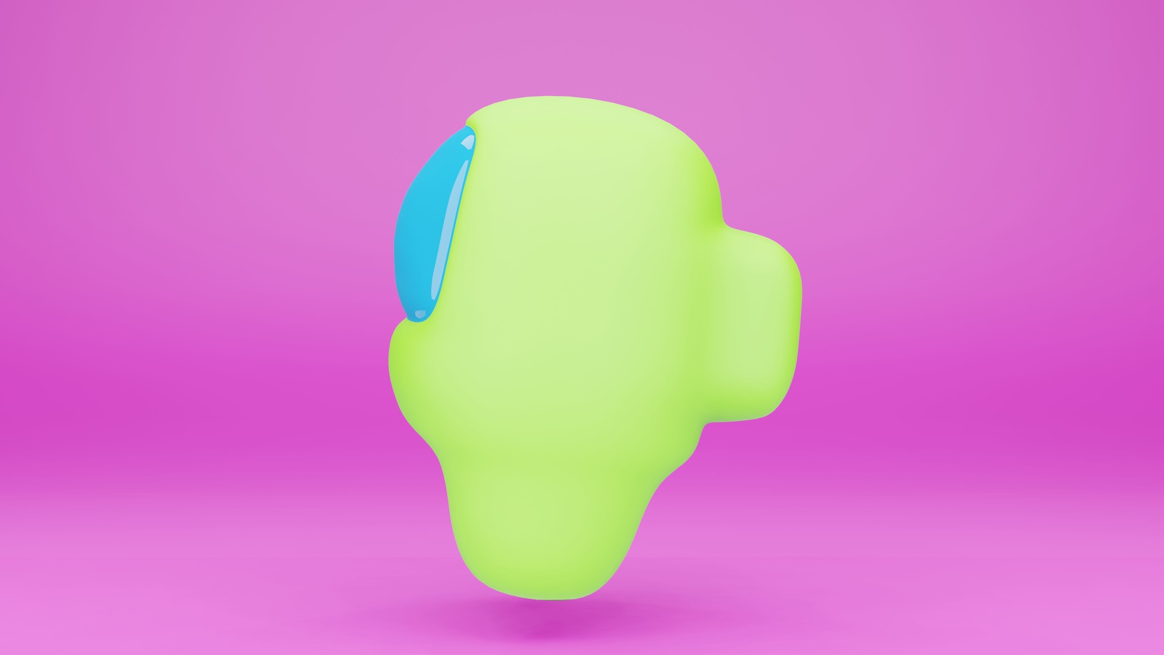 3D render Game Among Us light green body 3D model | CGTrader