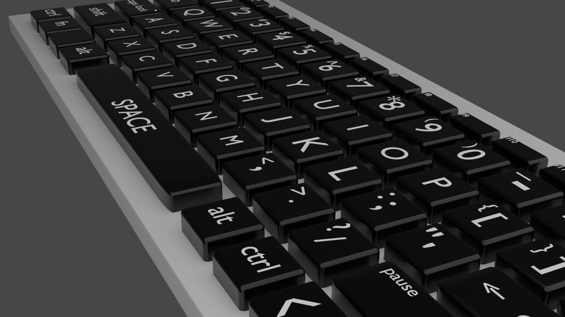 Elegant Ergonomic Keyboard 3D Model free 3D model | CGTrader