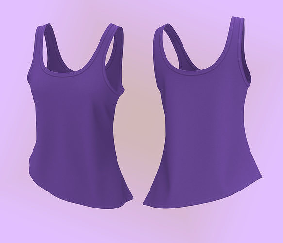 3D model Women Fashion Tanktop VR / AR / low-poly | CGTrader