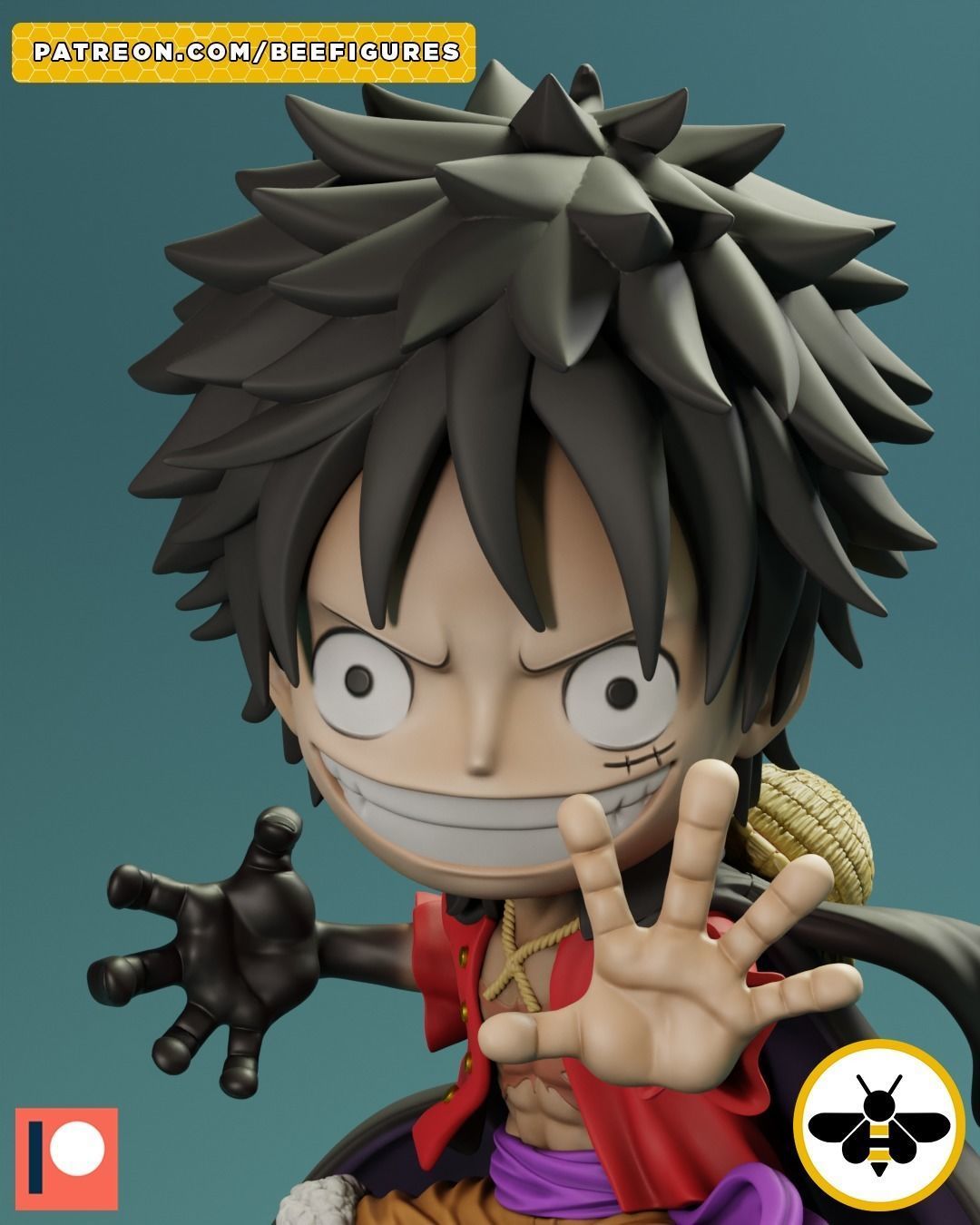LUFFY - ONE PIECE - FAN ART 3D model | CGTrader