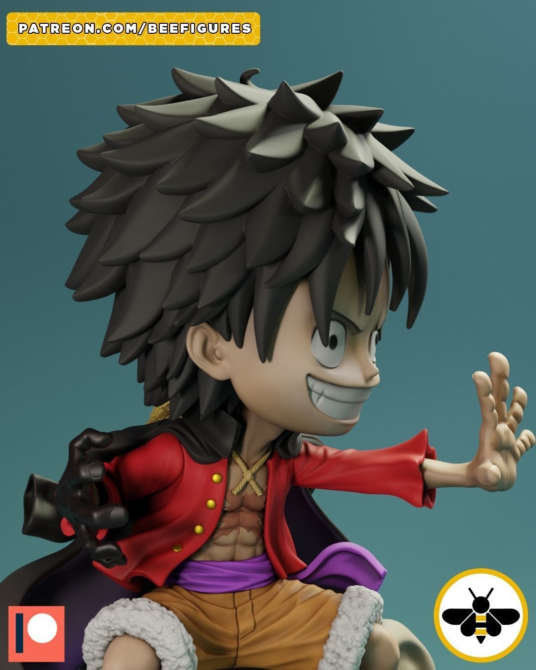 LUFFY - ONE PIECE - FAN ART 3D model | CGTrader