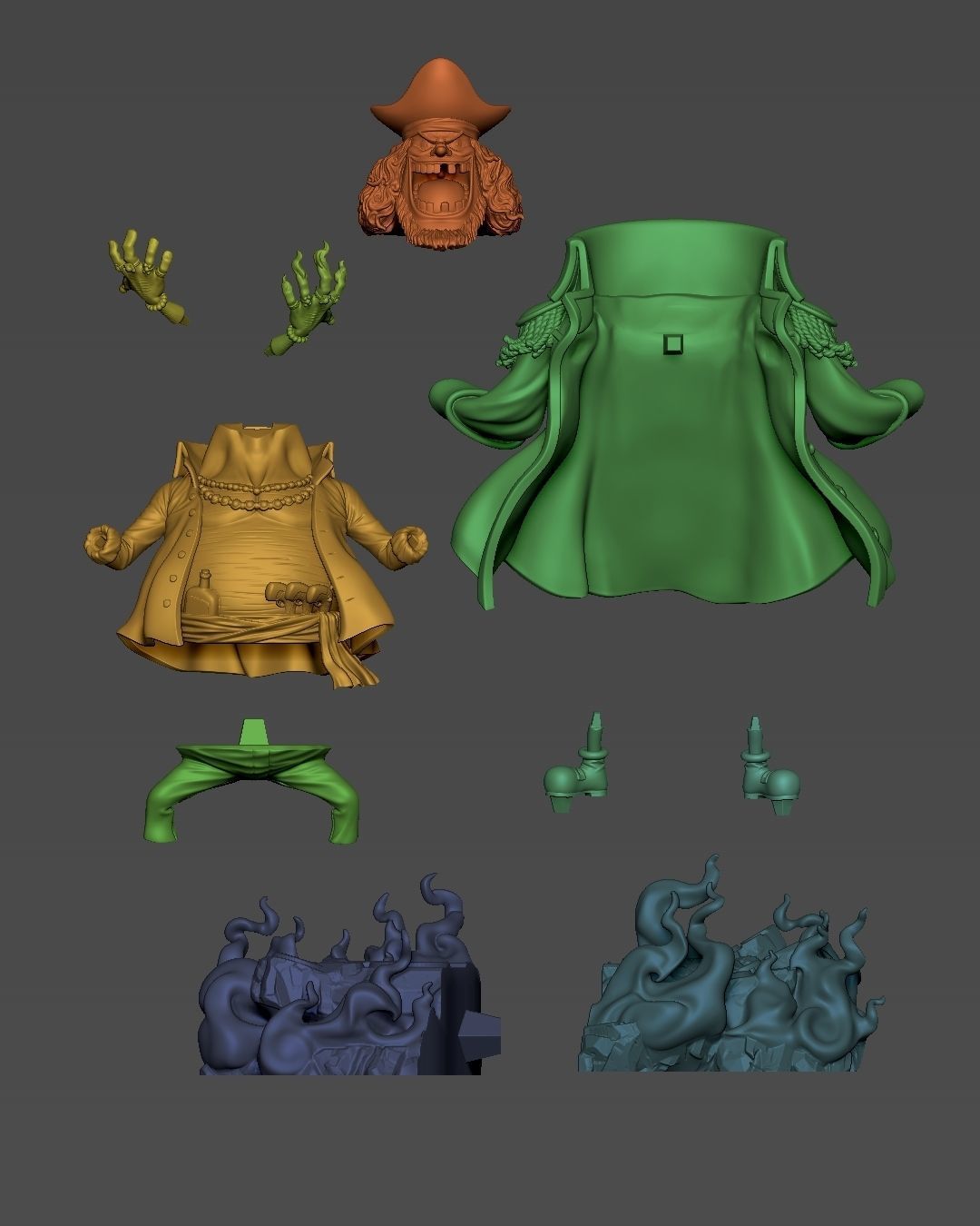 BLACKBEARD - ONE PIECE - FAN ART 3D model | CGTrader