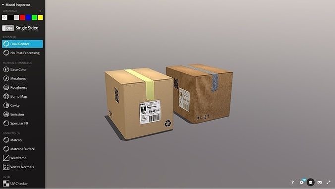 3D model Boxes 400X300X300 VR / AR / low-poly | CGTrader