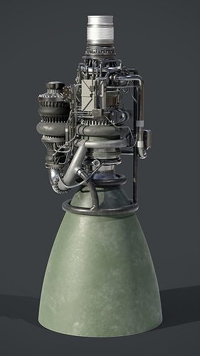 3D model Raptor 2 Rocket Engine VR / AR / low-poly | CGTrader