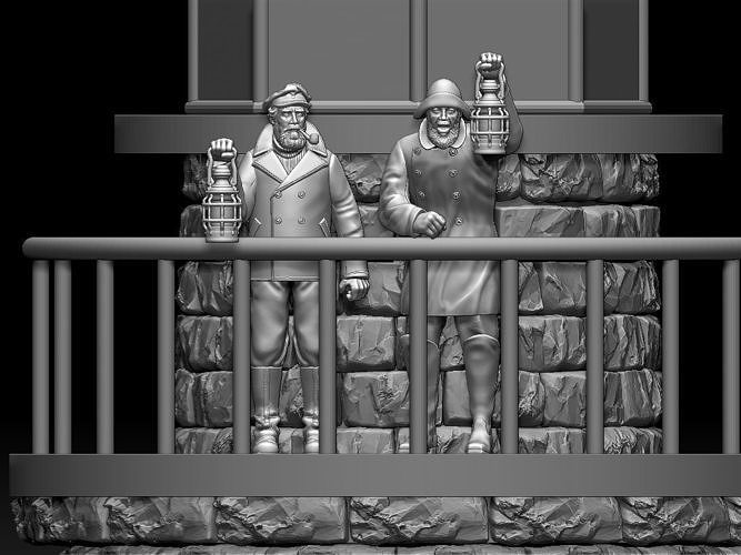 lighthouse keeper 3D model 3D printable | CGTrader