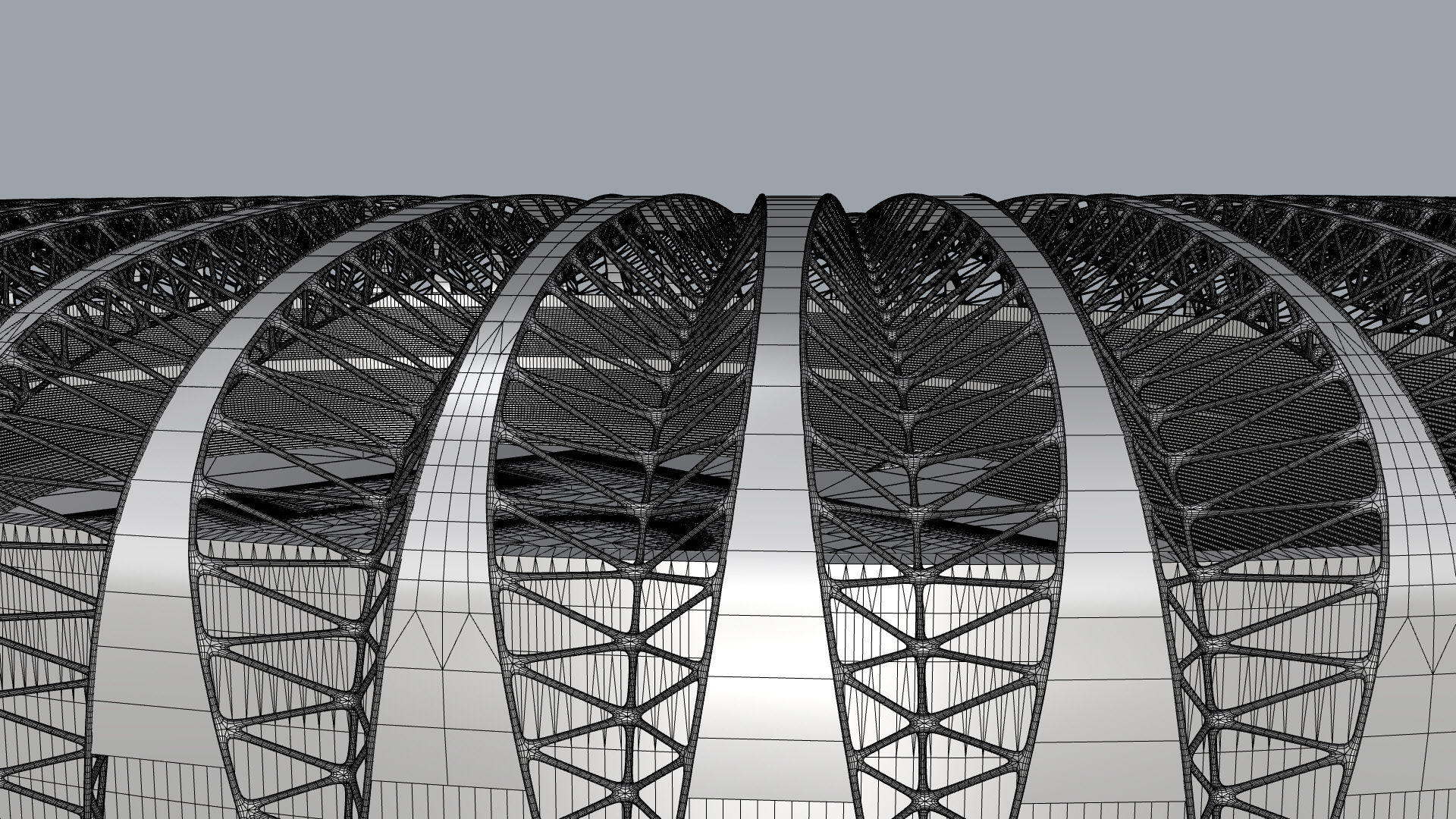 Anchor Trusses Soccer Stadium 3D model | CGTrader