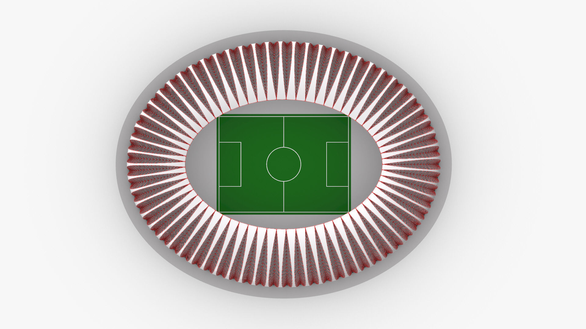 Anchor Trusses Soccer Stadium 3D model | CGTrader