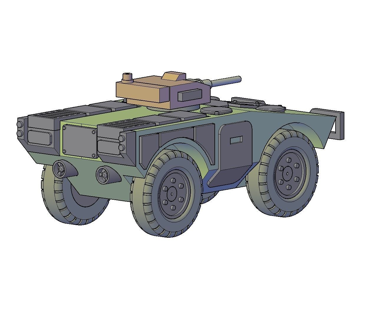 ARMORED VEHICLE MODEL 12 3D model 3D printable | CGTrader