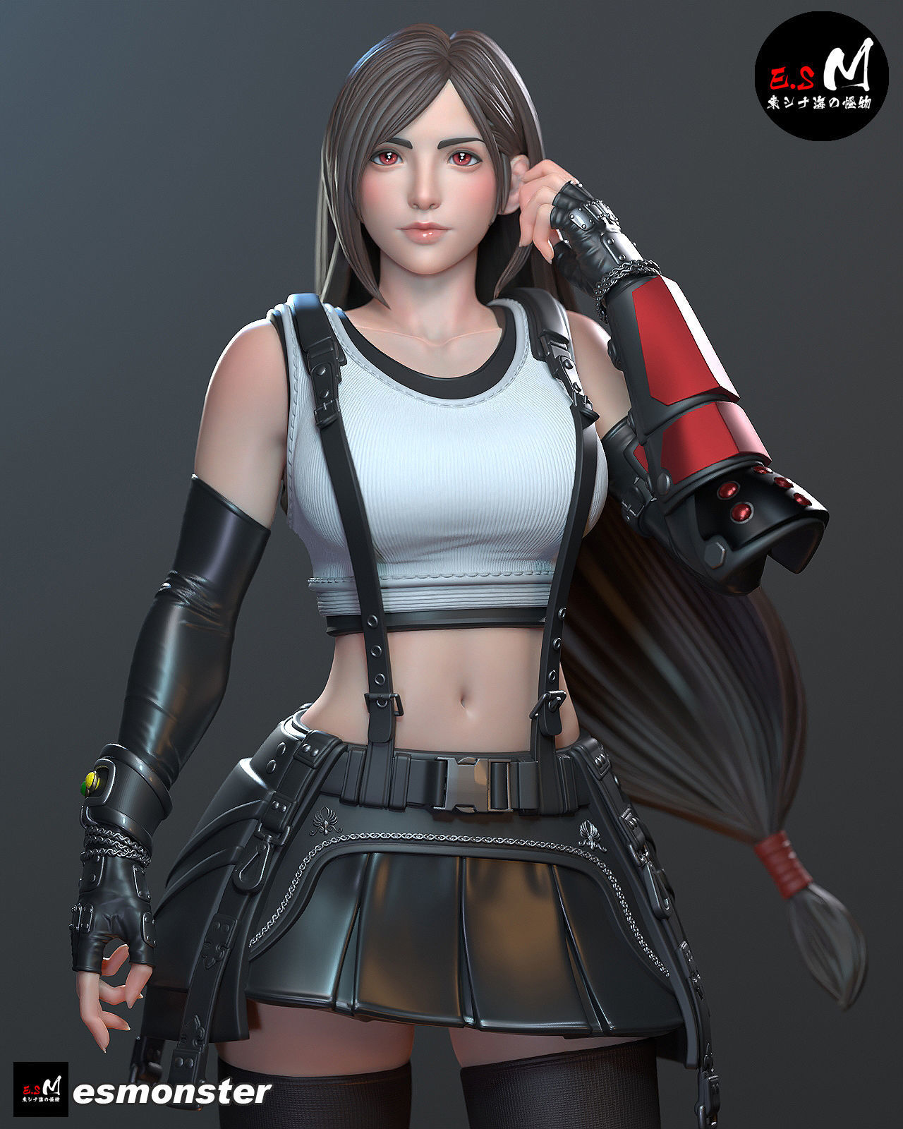 Tifa CHARACTER BY ESM 3D model 3D printable | CGTrader