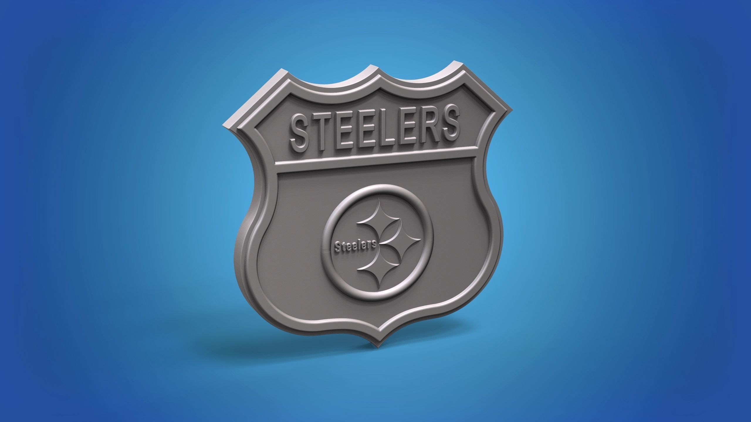 Steelers logo sign art STL model for CNC 3D printing 3D model 3D ...