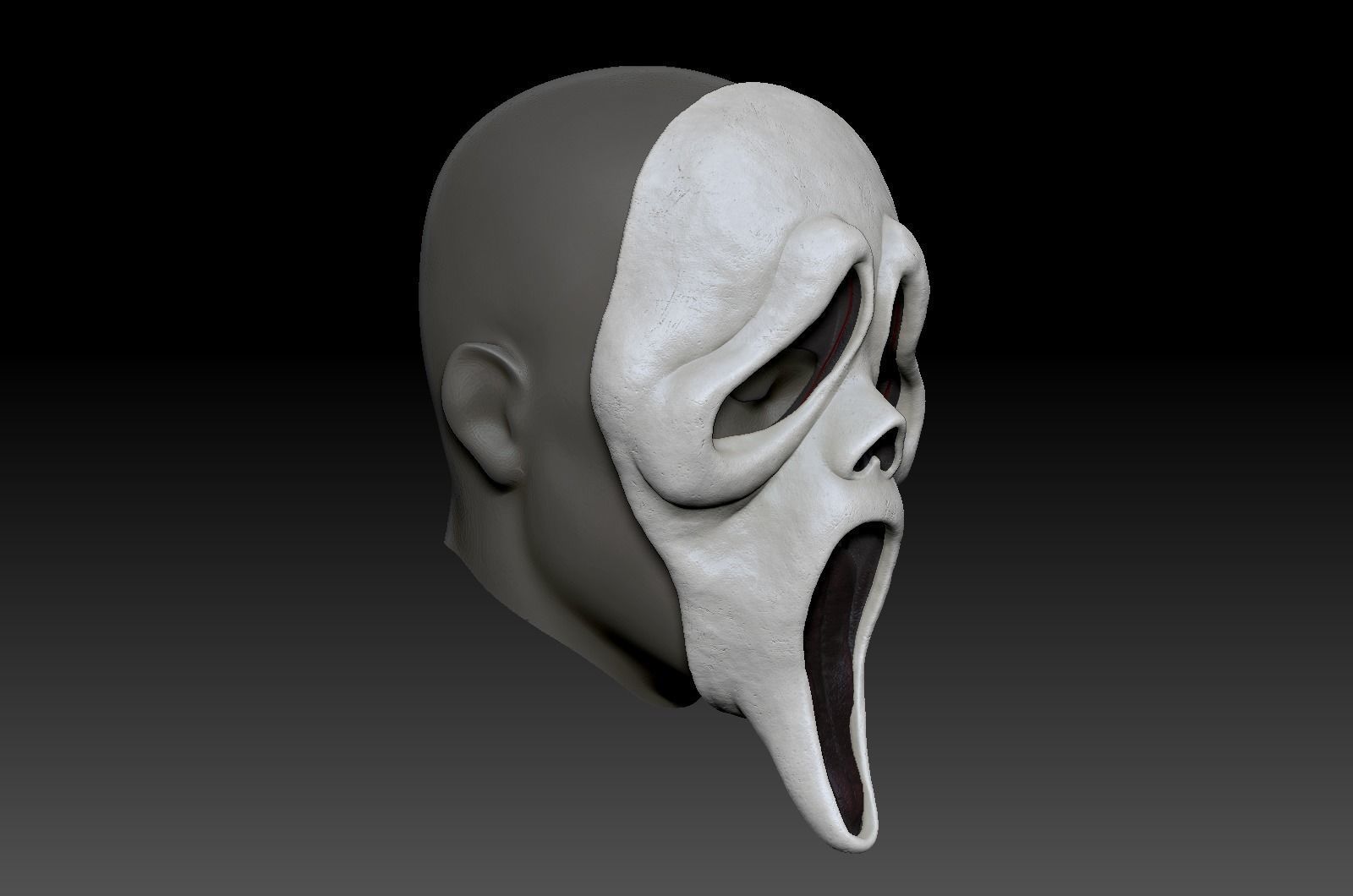 Scream Mask high model PBR materail 3D model | CGTrader