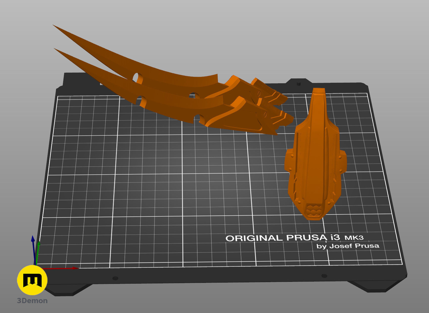 Fugitive Predator Gauntlet Blade 3D model 3D printable | CGTrader