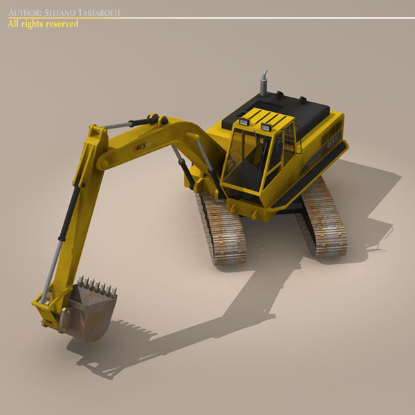 Excavator 3D model | CGTrader