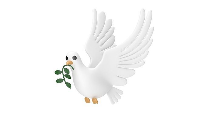 Whatsapp Dove Of Peace 3D model | CGTrader