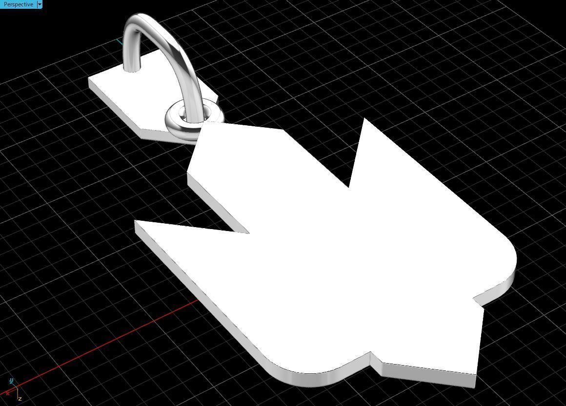 Ukrainian Trident 3D model 3D printable | CGTrader