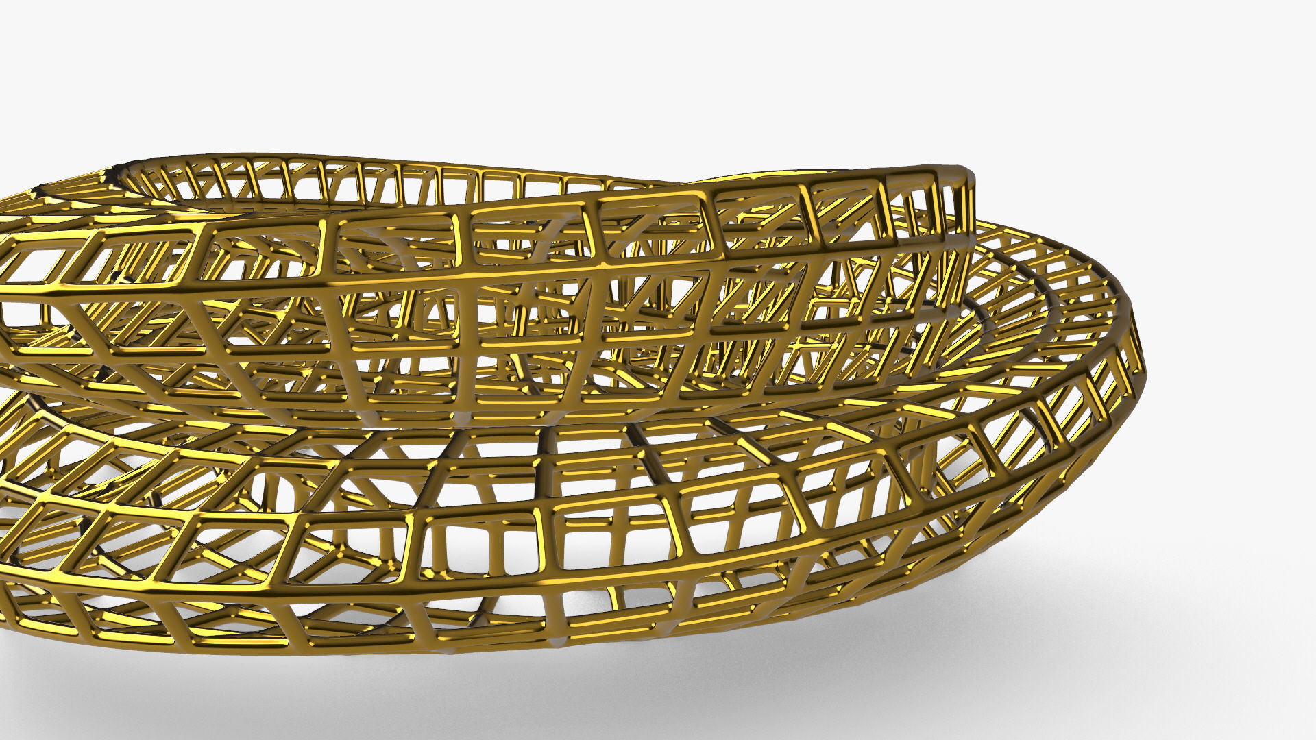SciFi Structure Bracelet 3D model 3D printable | CGTrader