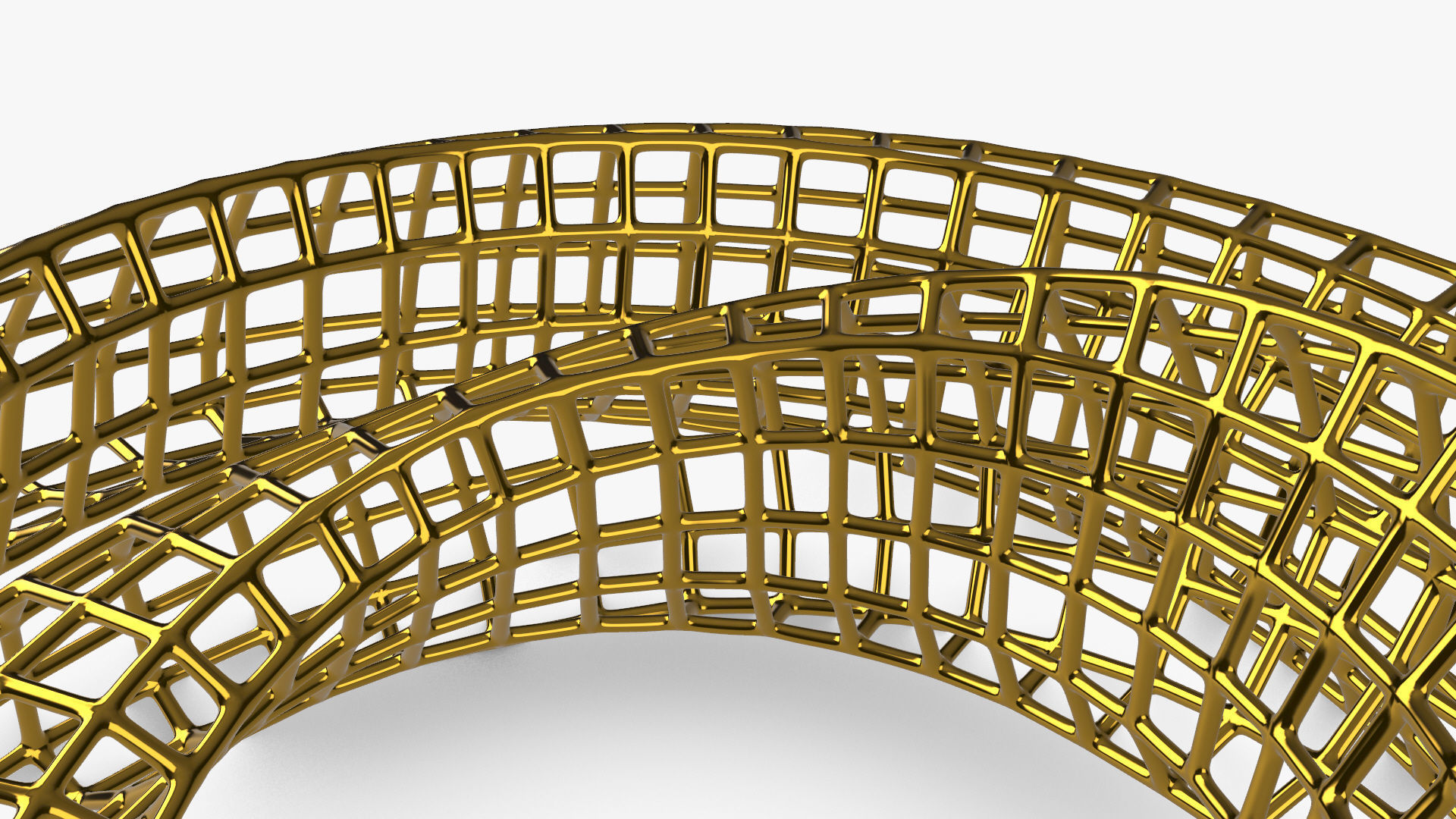 SciFi Structure Bracelet 3D model 3D printable | CGTrader