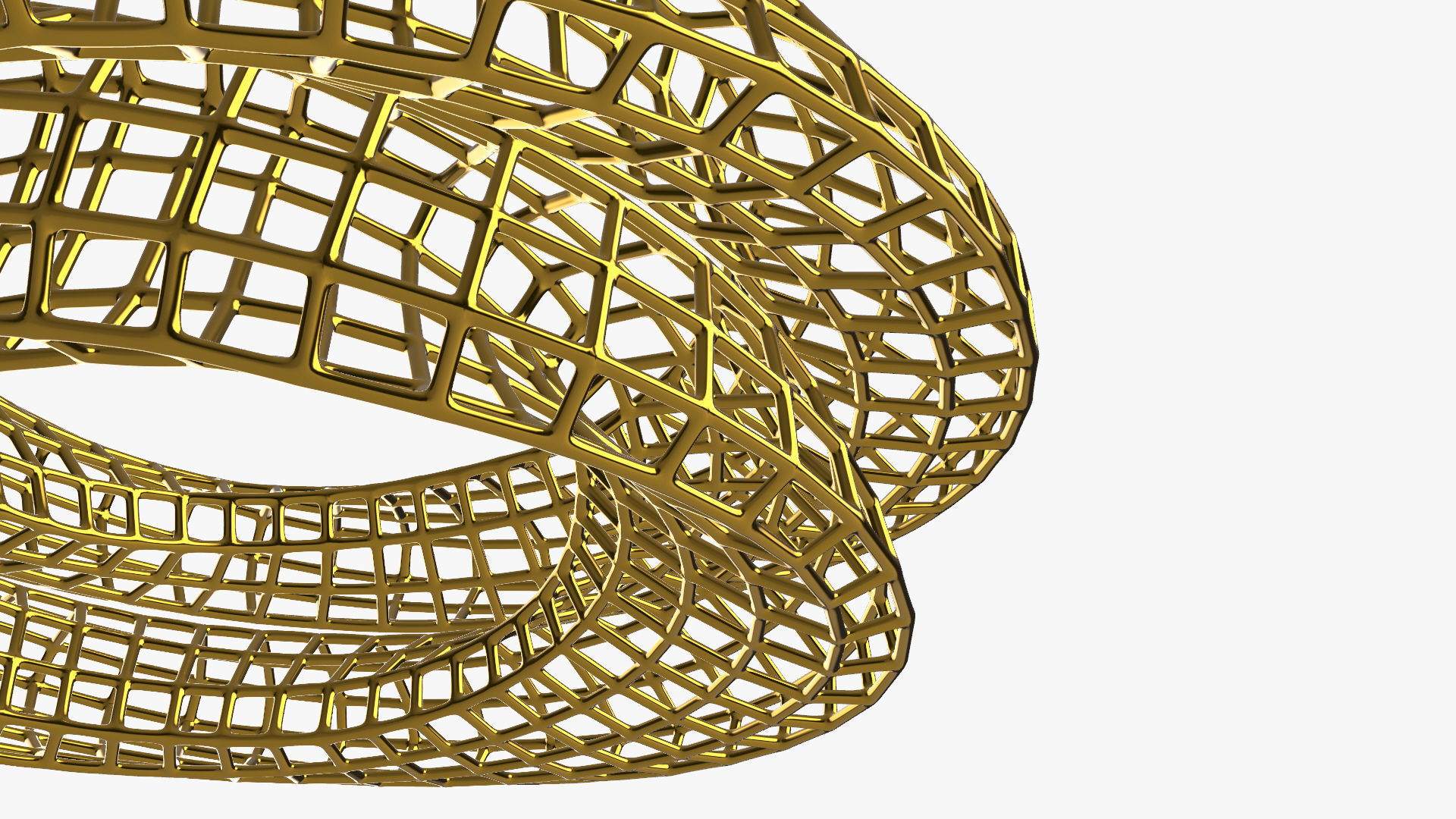SciFi Structure Bracelet 3D model 3D printable | CGTrader