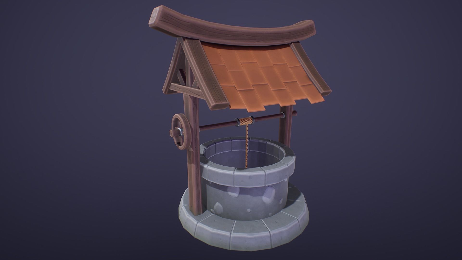 3D model Stylized Water Well VR / AR / low-poly | CGTrader