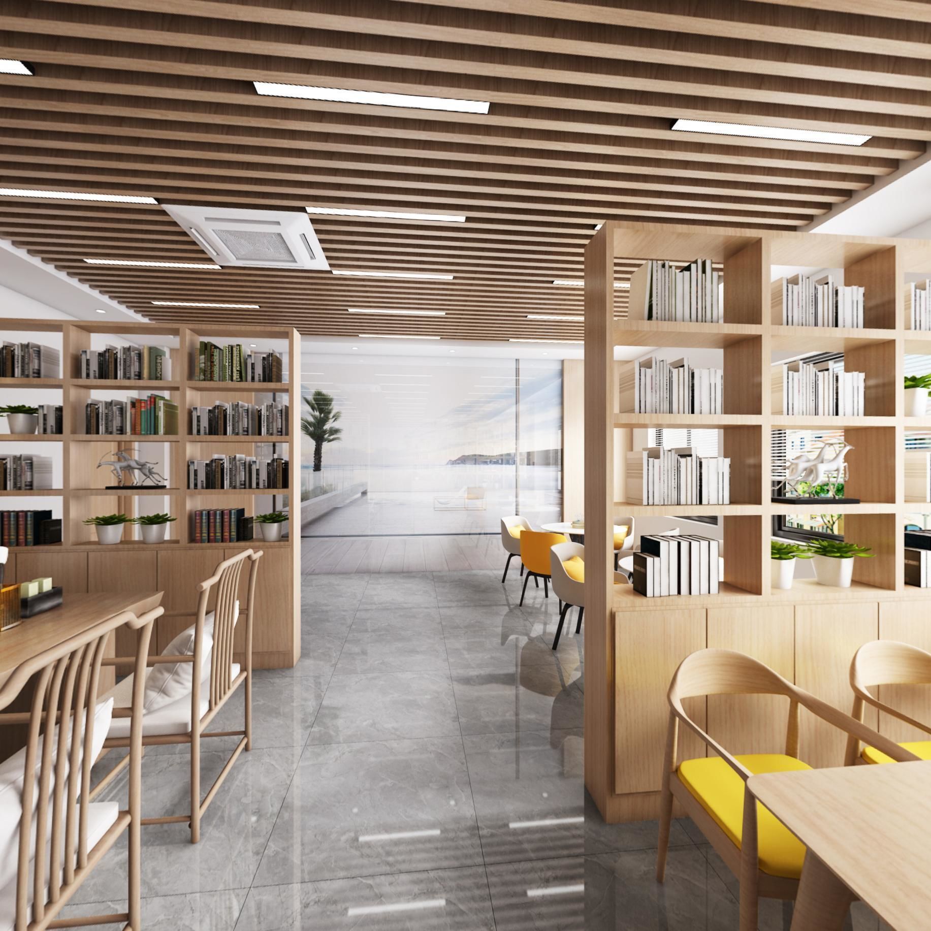 The New Chinese Library 3D model | CGTrader