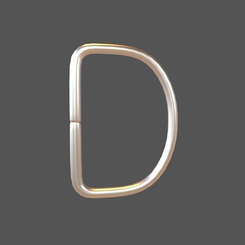 3D model D Ring V1 001 VR / AR / low-poly | CGTrader
