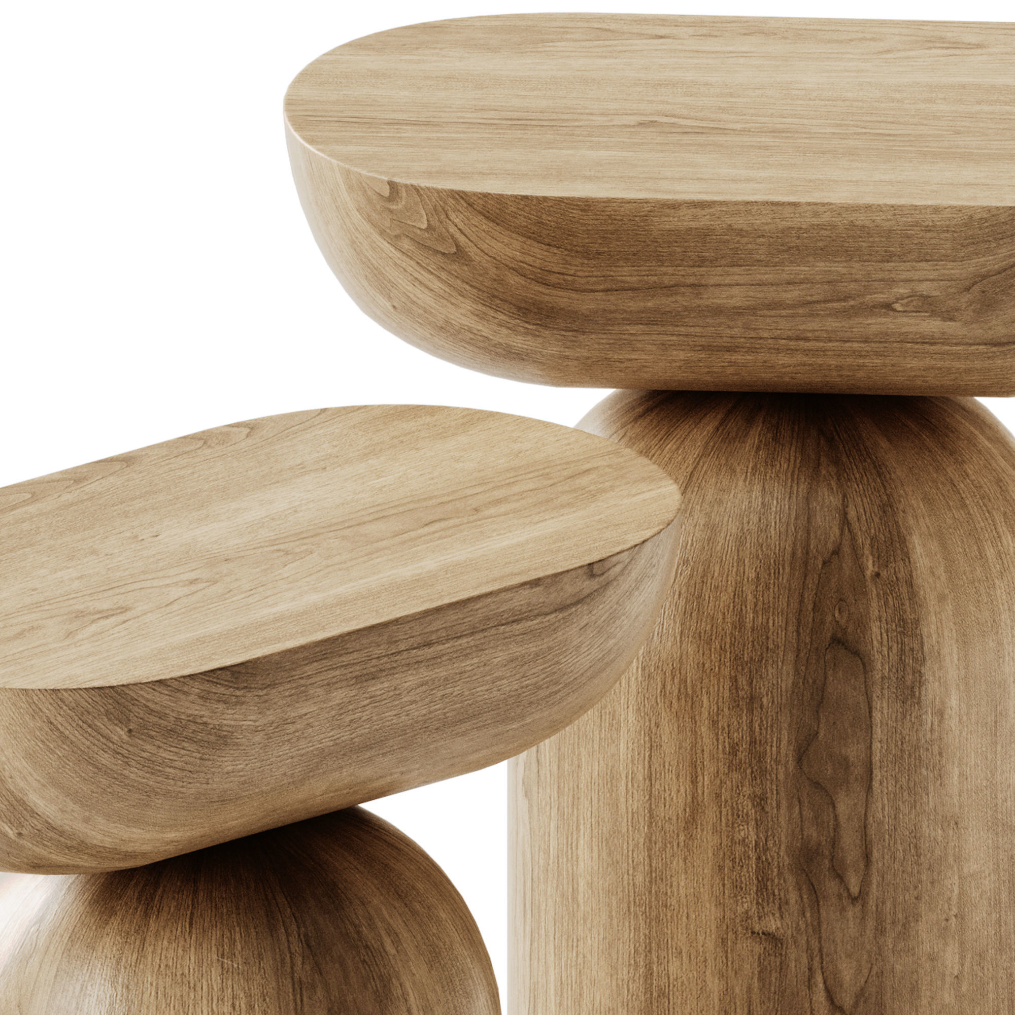 Cleave Side Table Solid Wood 3D model | CGTrader
