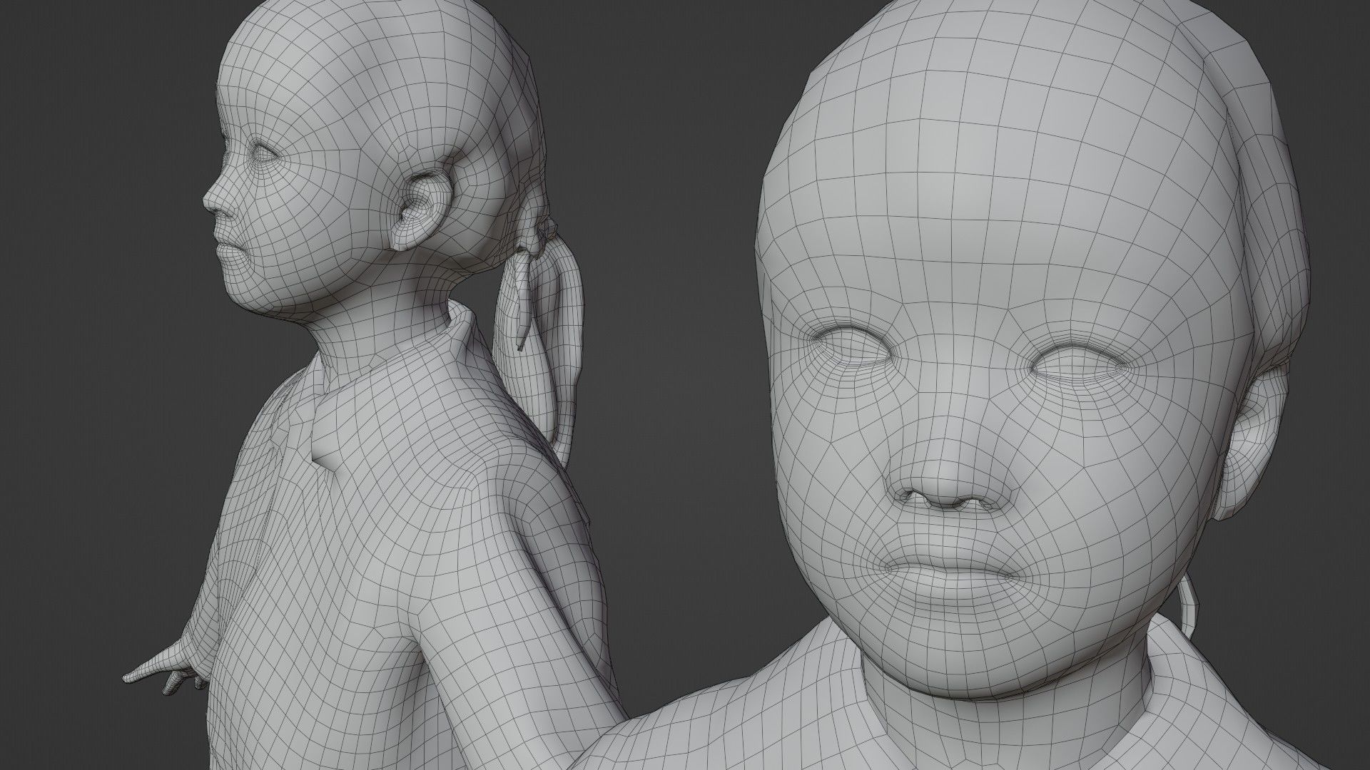 3D model Asian student girl-247 Emi VR / AR / low-poly | CGTrader