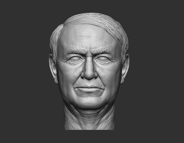 Thomas Edison Head 3D model 3D printable | CGTrader